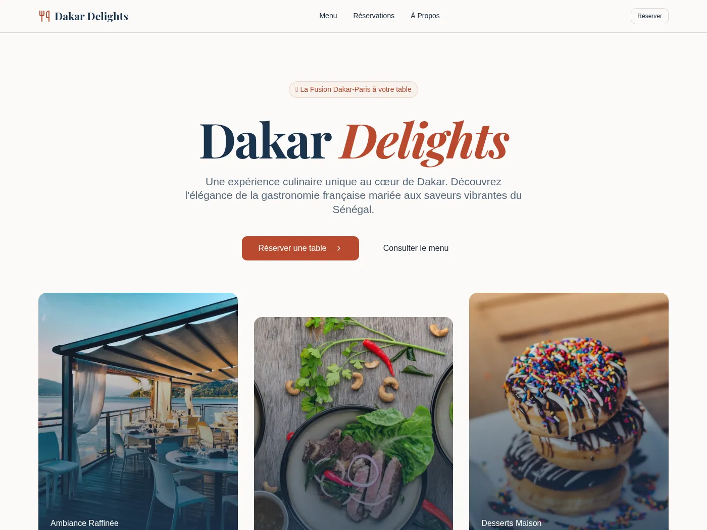 Delish Dining Website