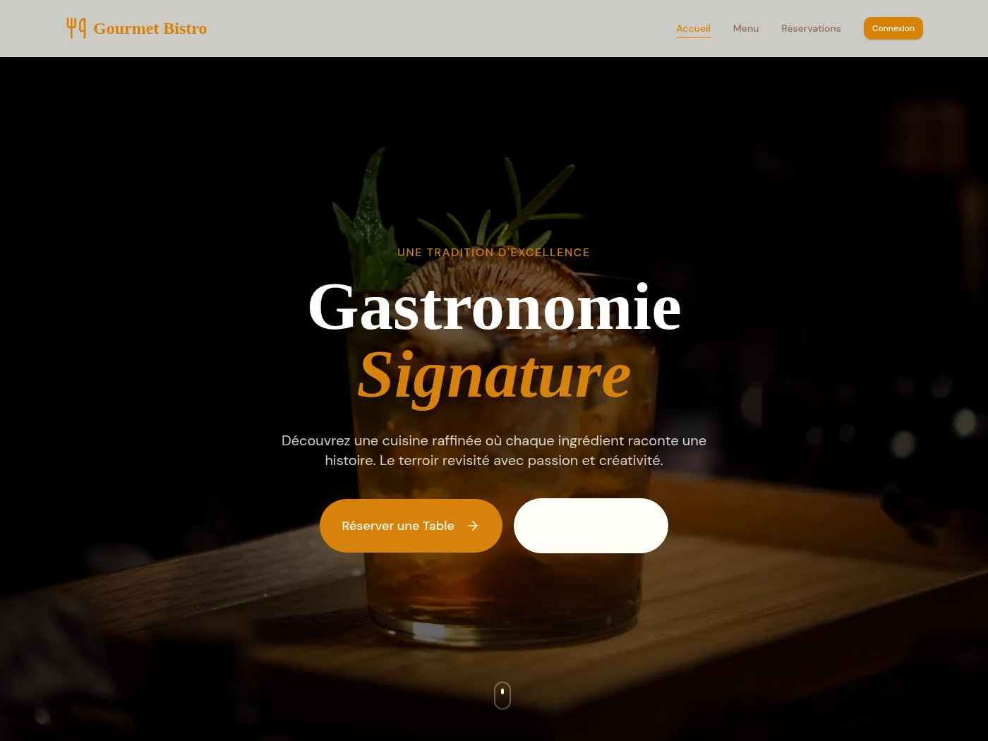 Gourmet Bistro Site