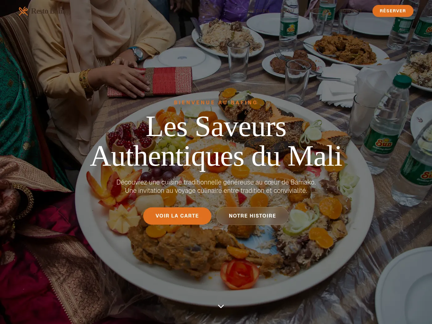 Resto Bafing Website