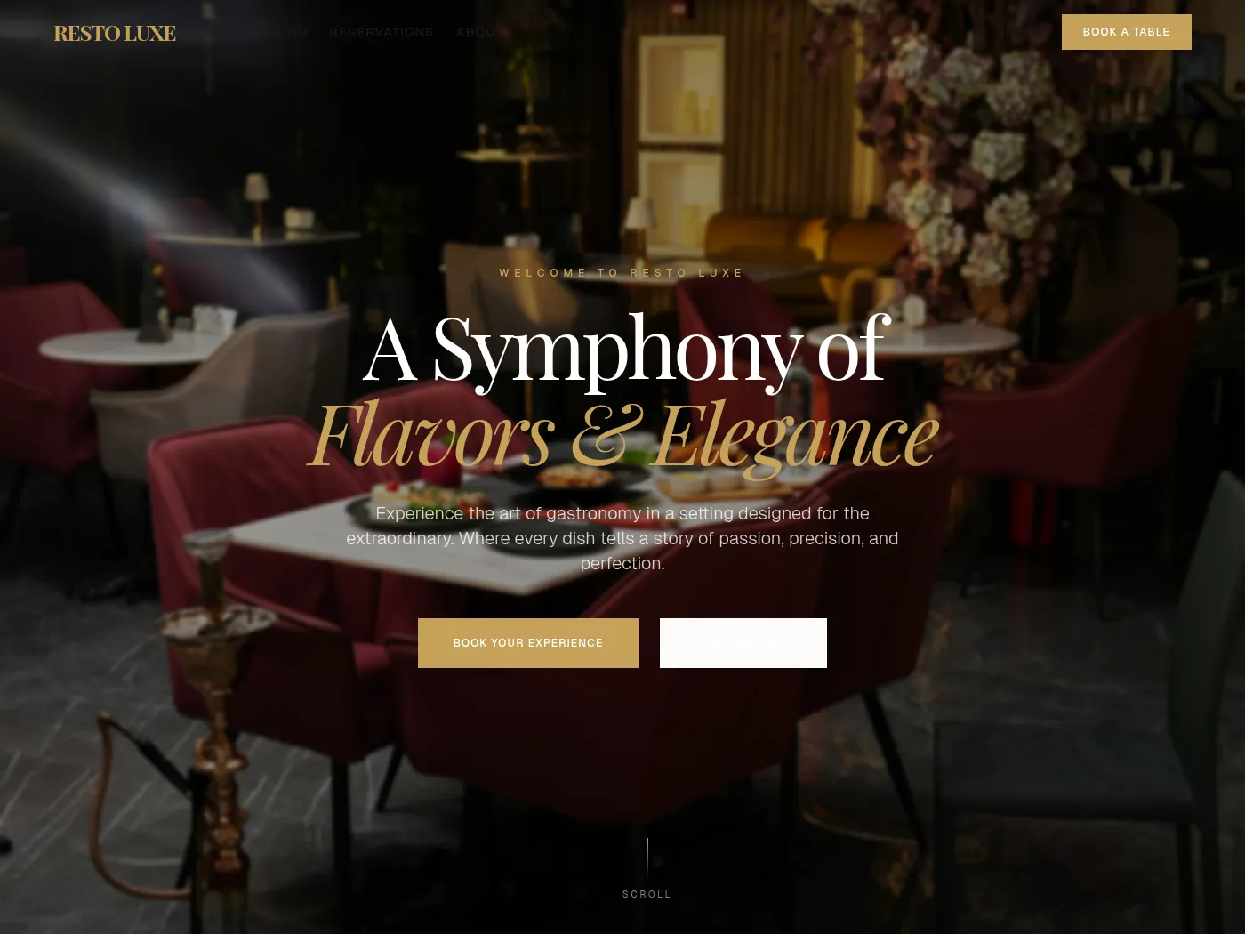 Resto Luxe Reservation