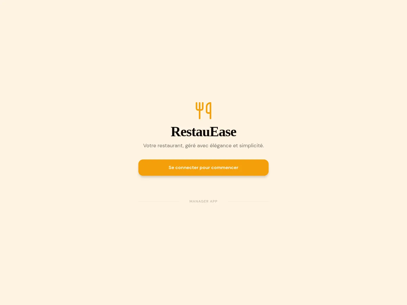 RestauEase Manager