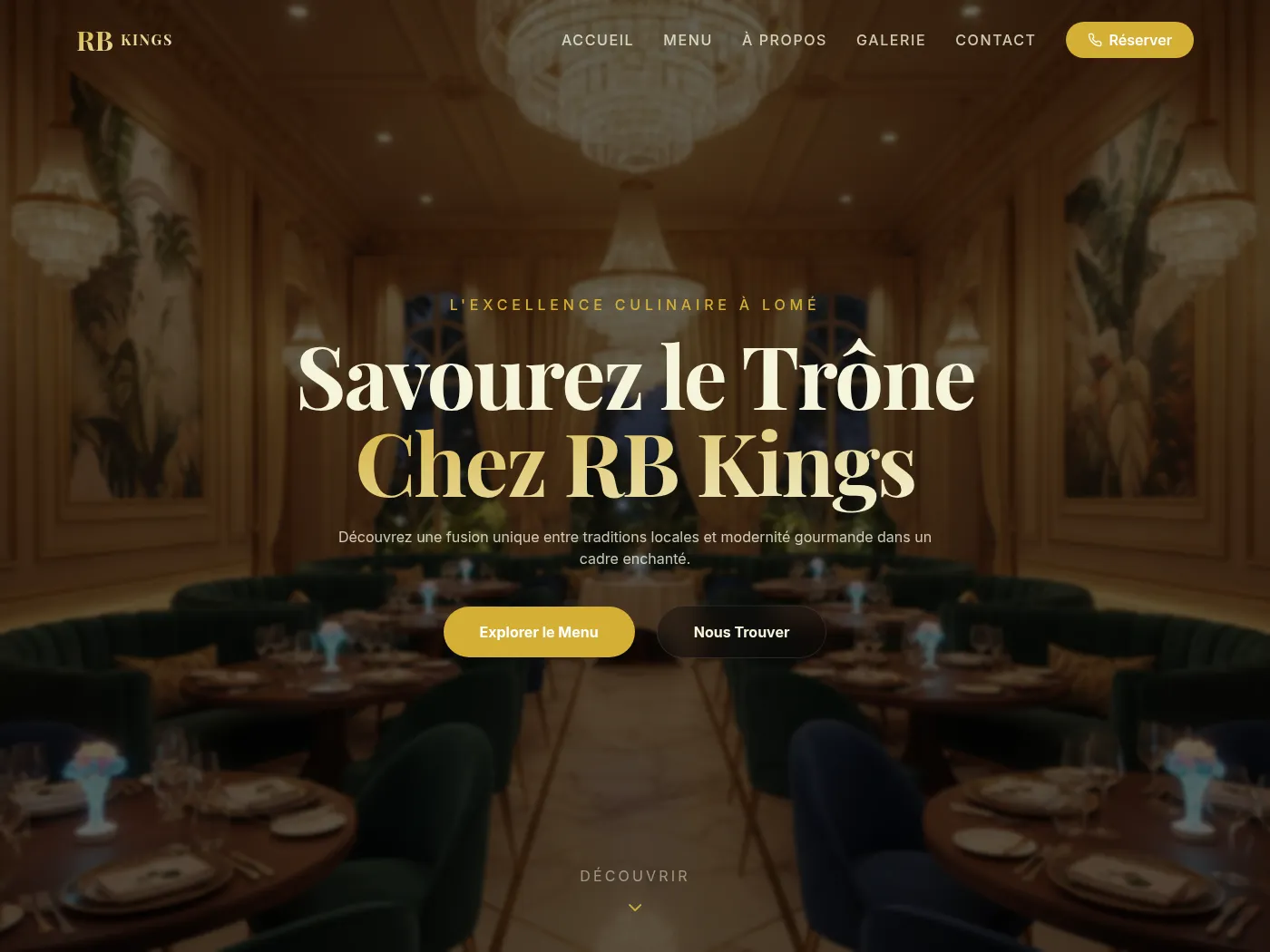 Le Resto Gourmand Site