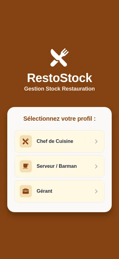 RestoStock Mobile