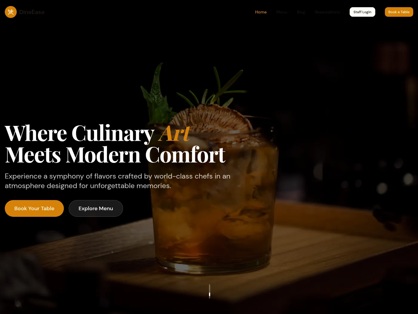 Flavor & Fizz Restaurant Website