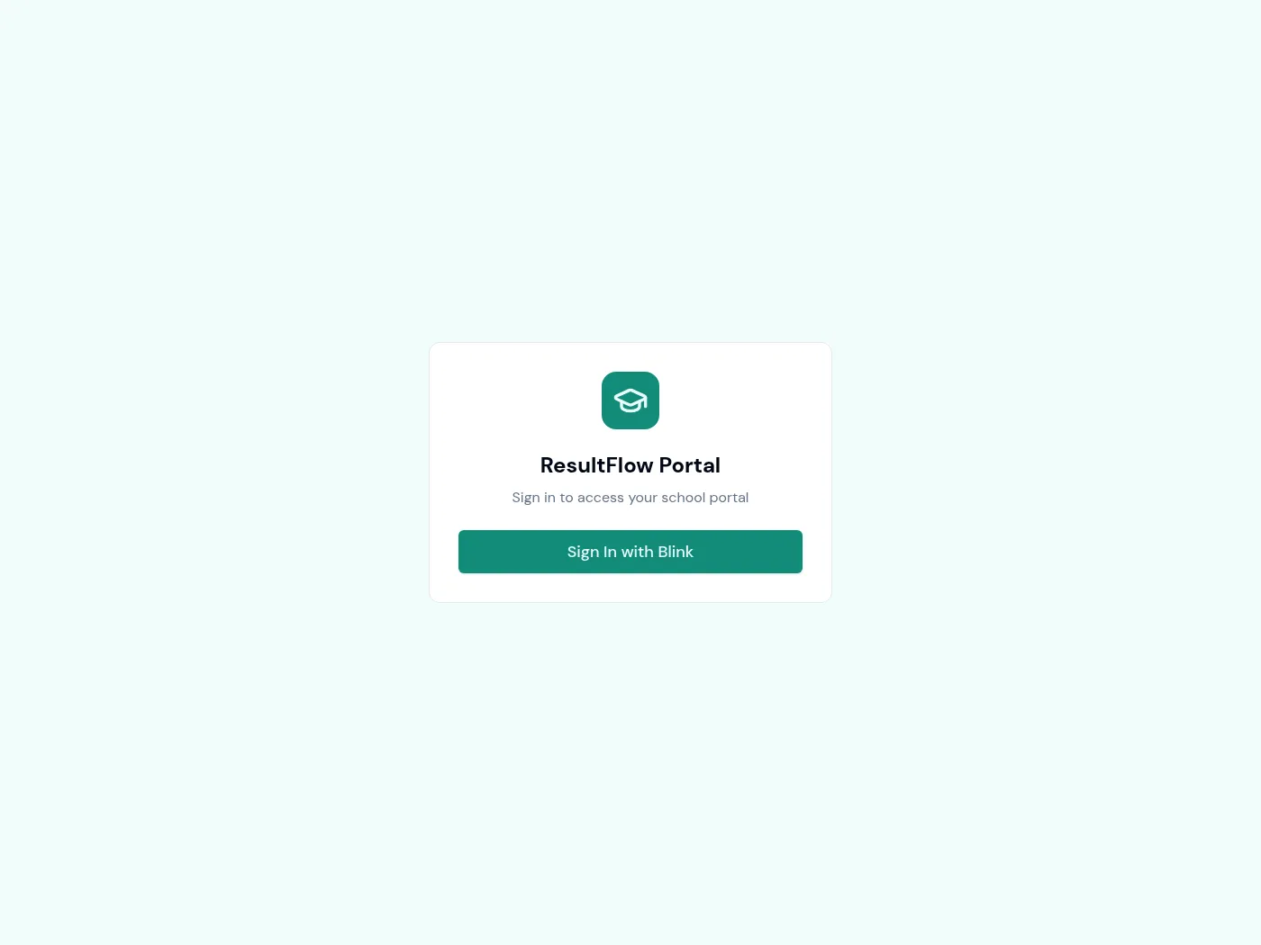 ResultFlow School Portal