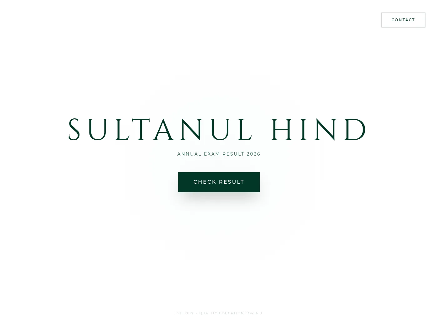 Sultanul Hind Results Portal