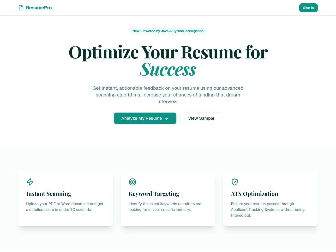 Resume Analyzer Pro