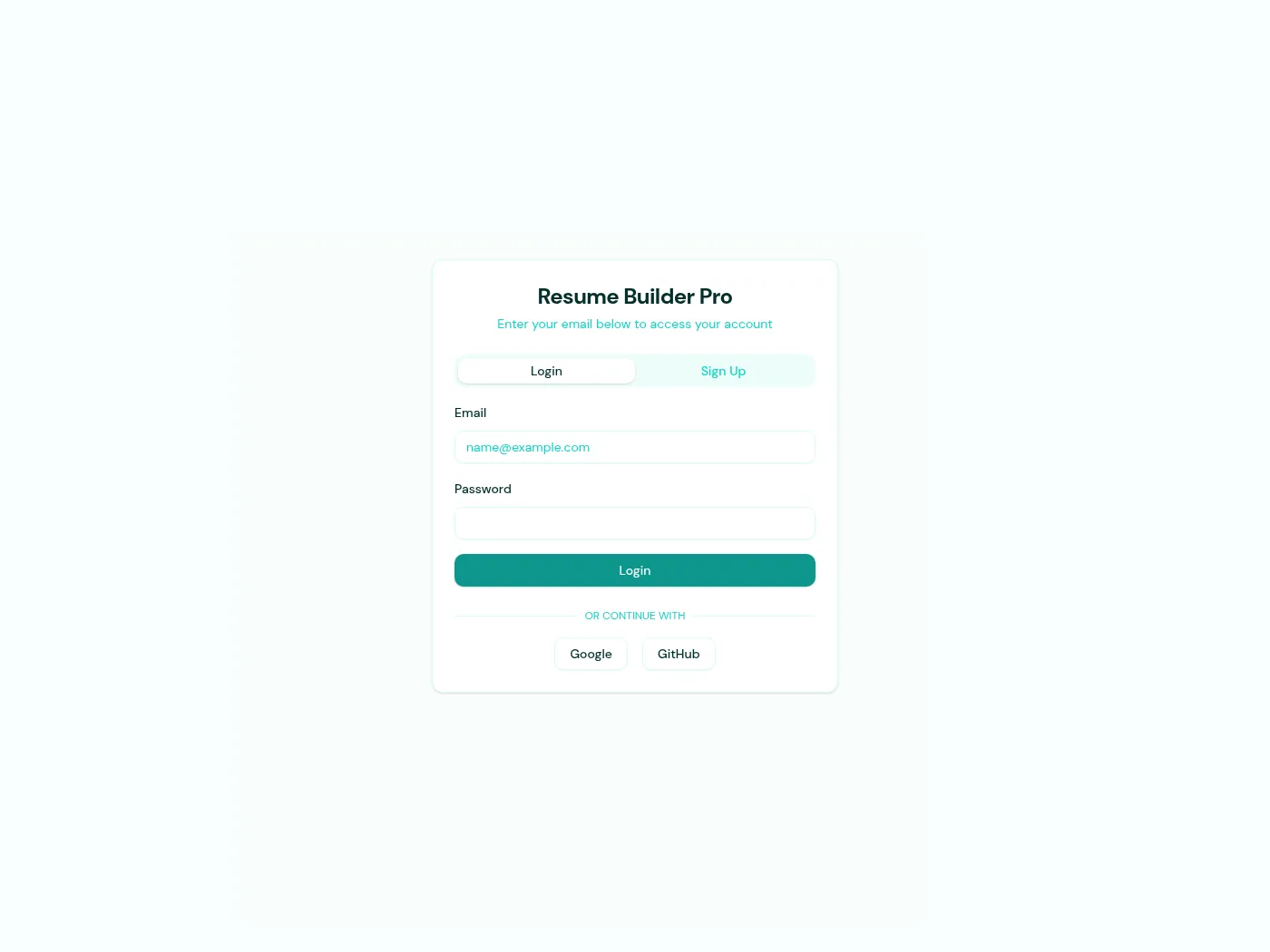 Resume Builder Pro