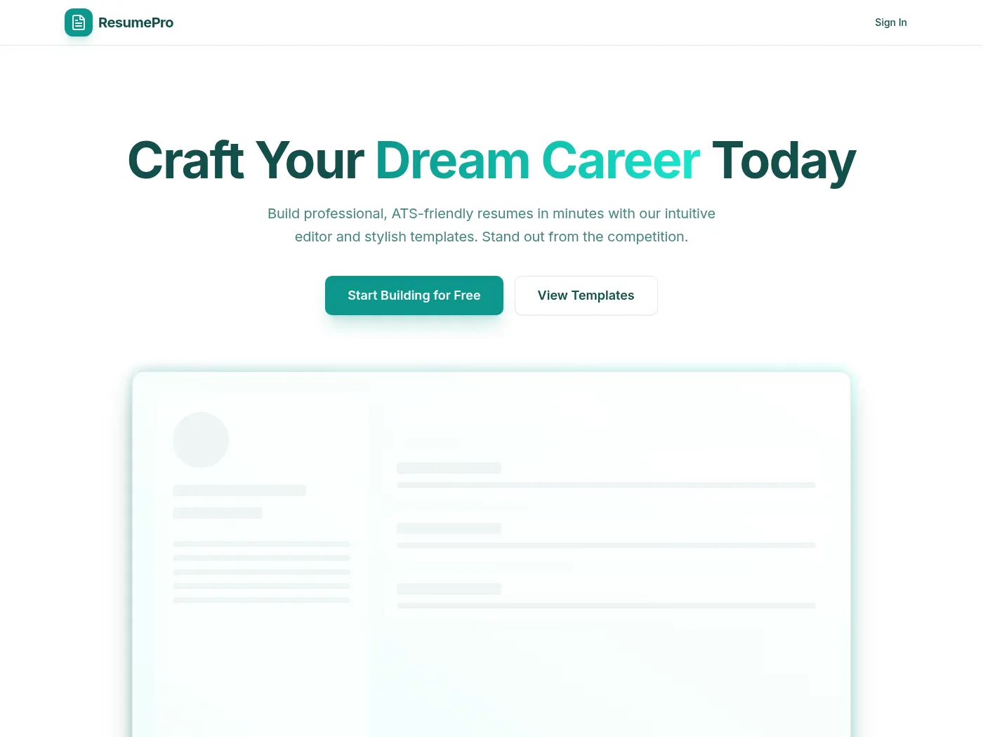 Resume Builder Pro