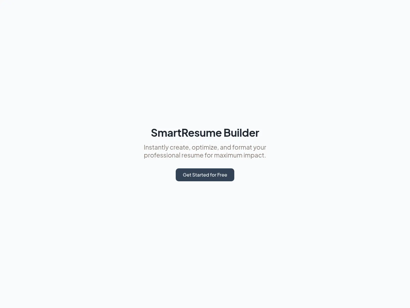 SmartResume Builder