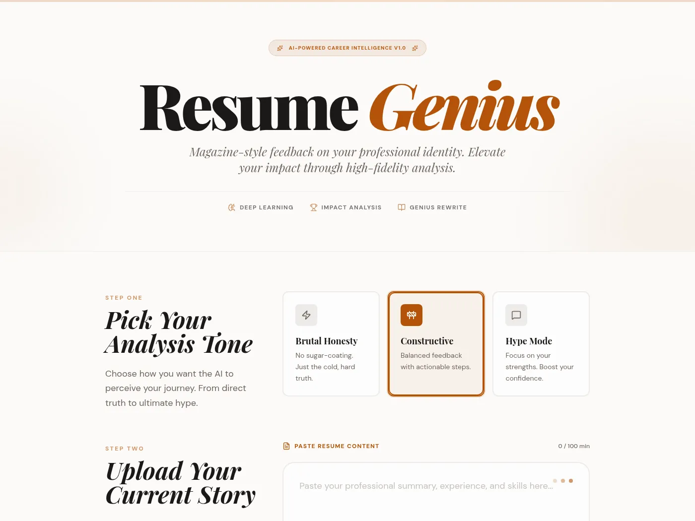 Resume Genius AI