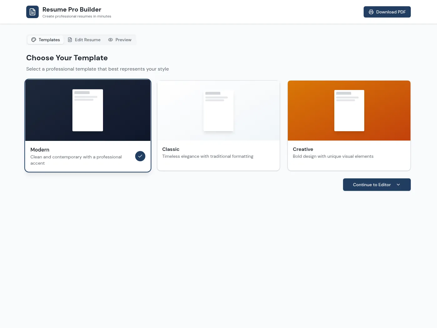 Resume Pro Builder