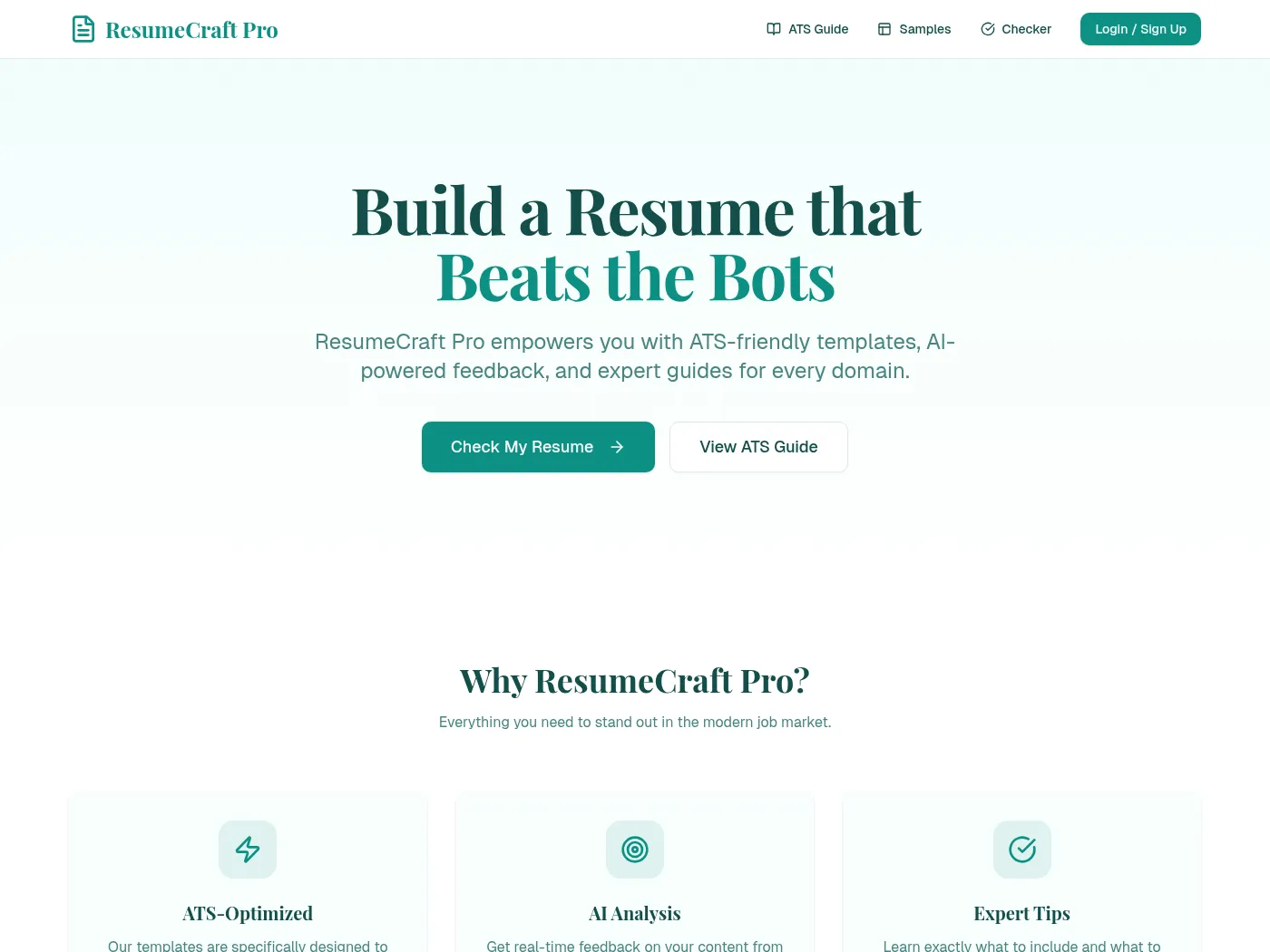 ResumeCraft Pro