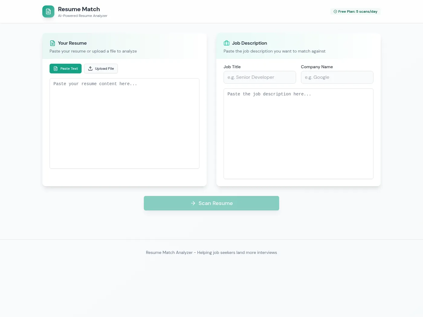 Resume Match Analyzer