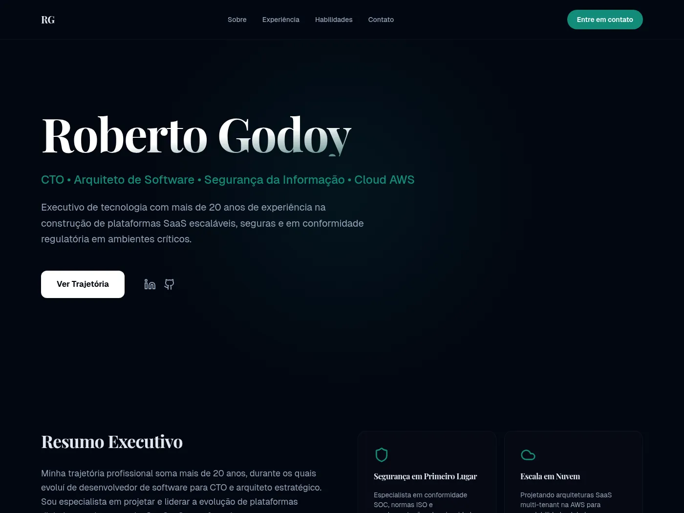 Executive Profile Webpage