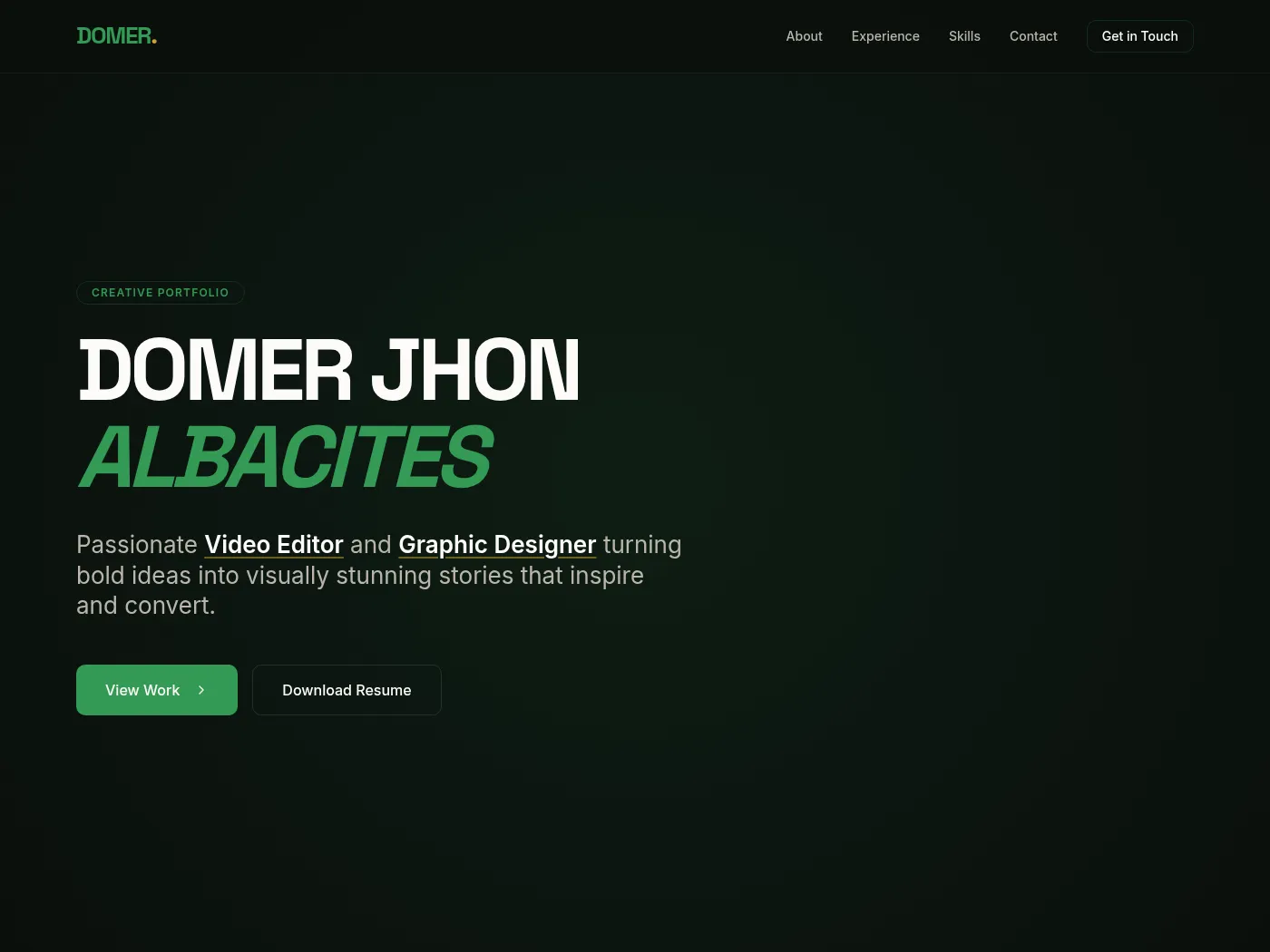 Resume Portfolio Site