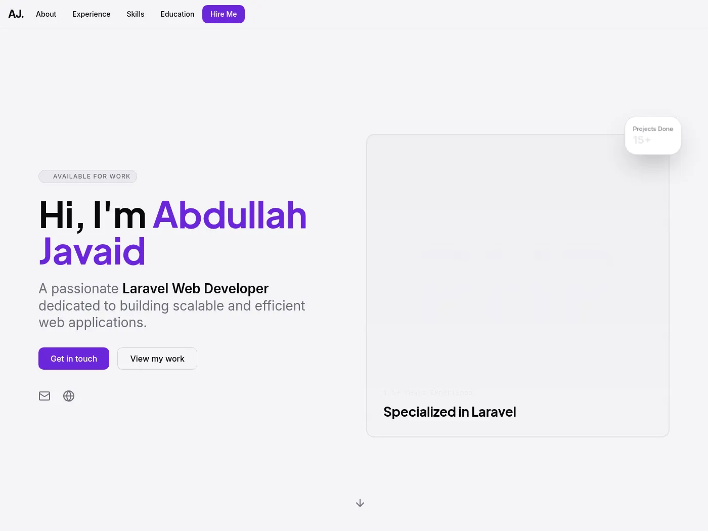 Resume Portfolio Site