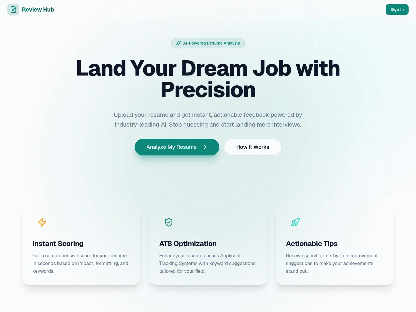 Resume Review Hub