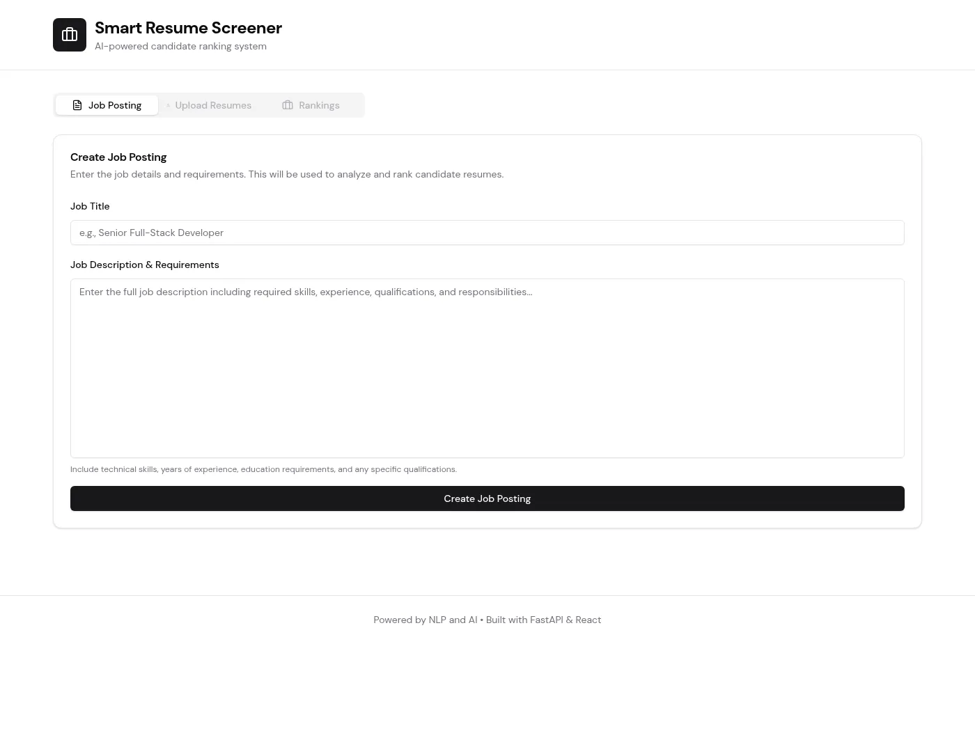 Smart Resume Screener