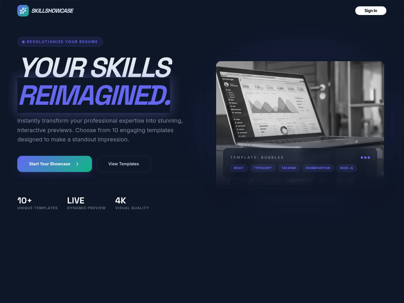 SkillShowcase Preview