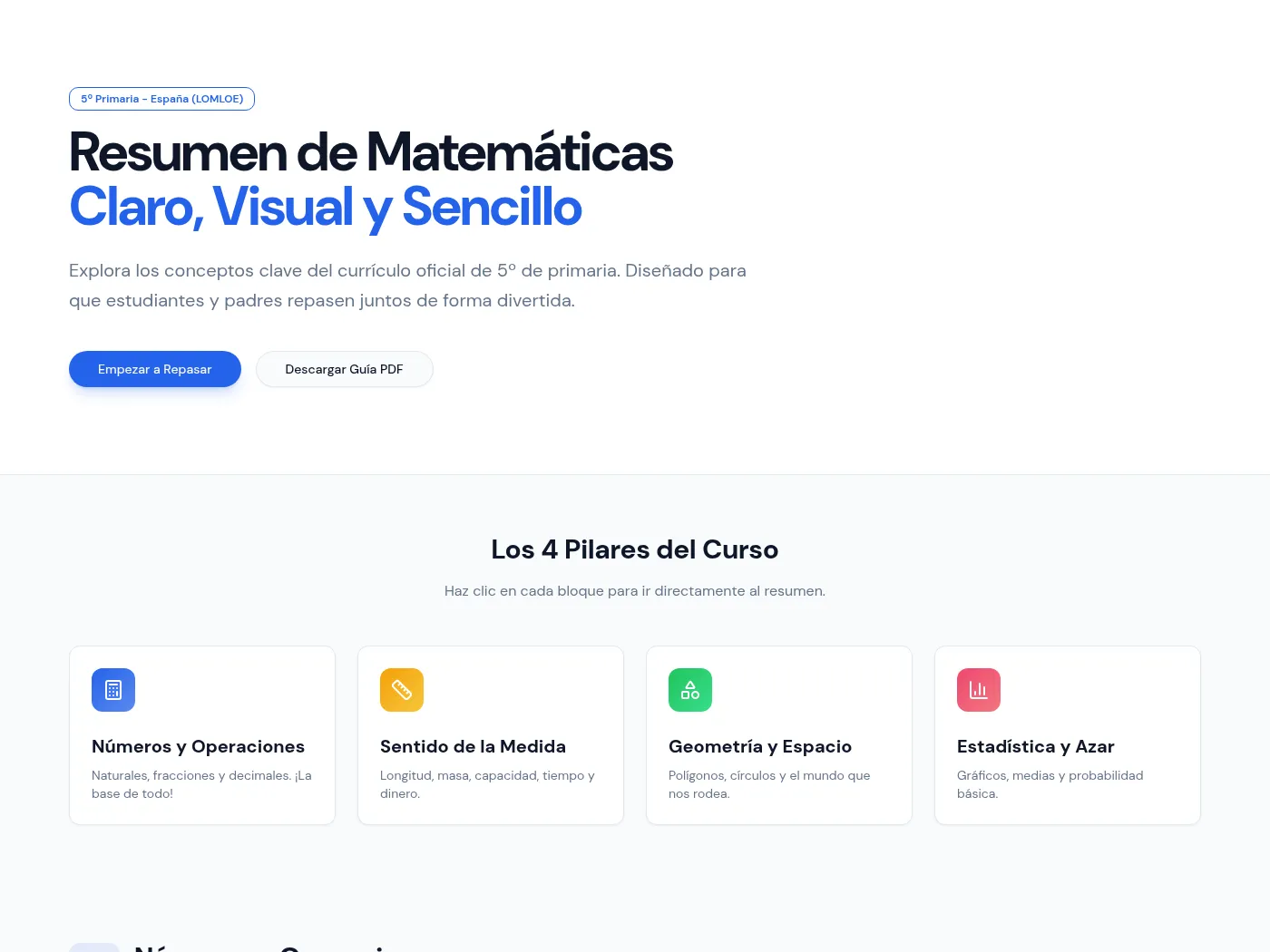 Resumen Matemáticas 5º Primaria