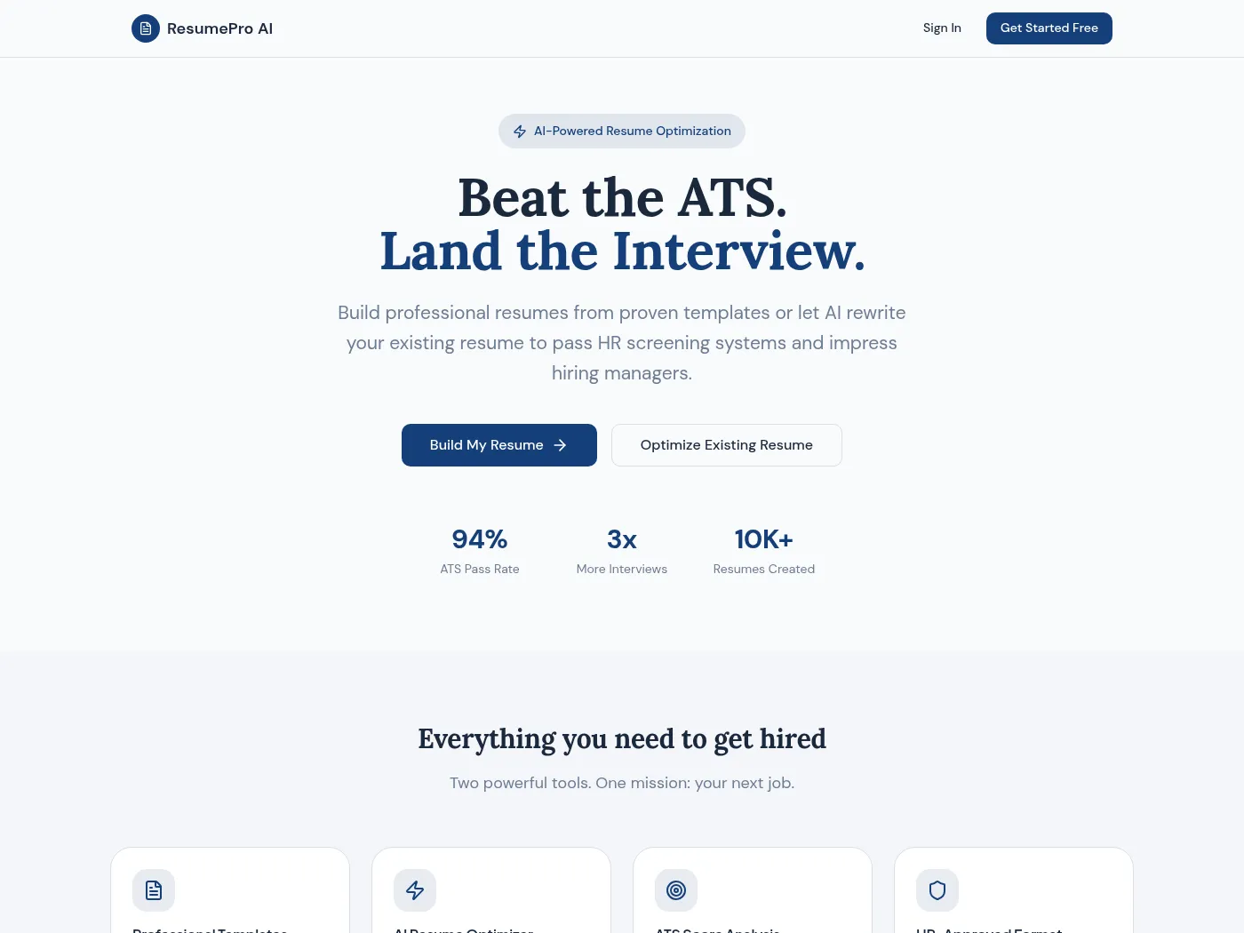 ResumePro AI