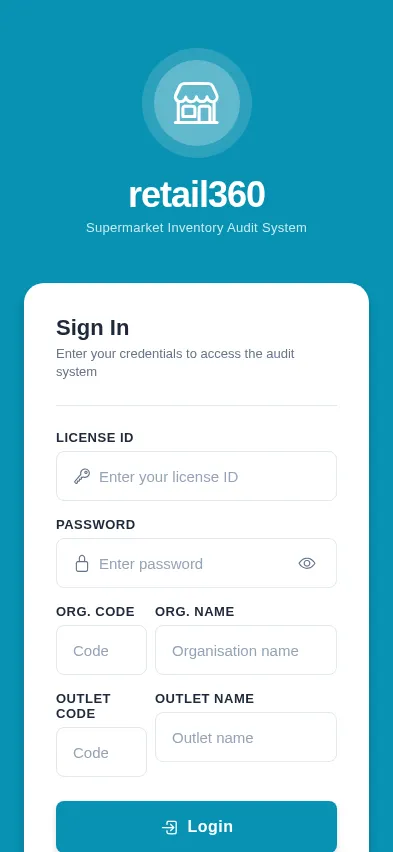 Retail360 Audit App