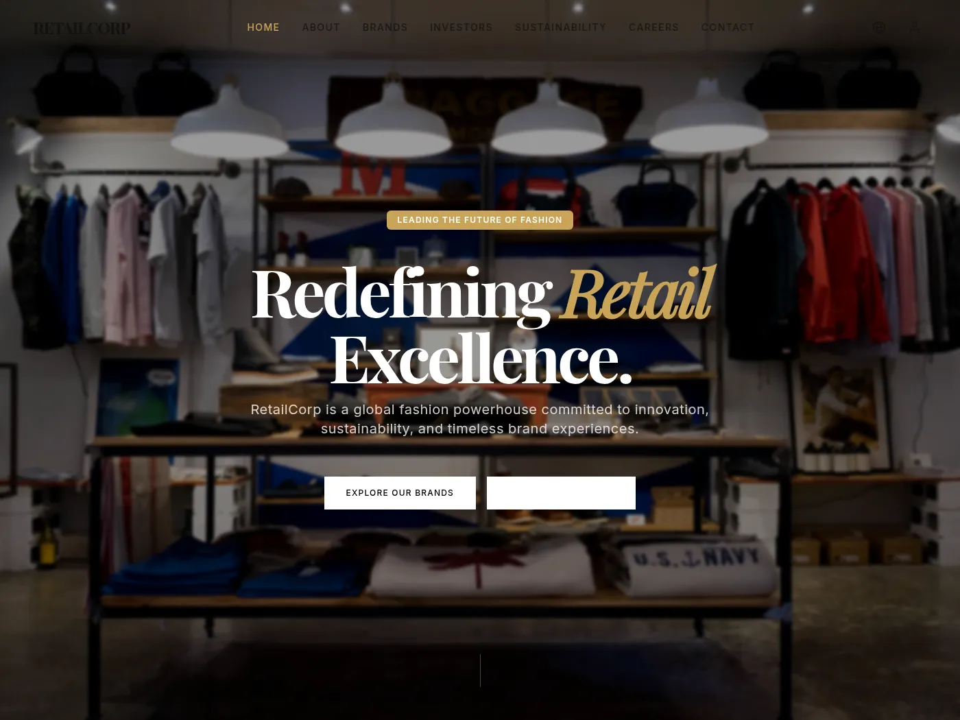 Retail Brand Corporate Site