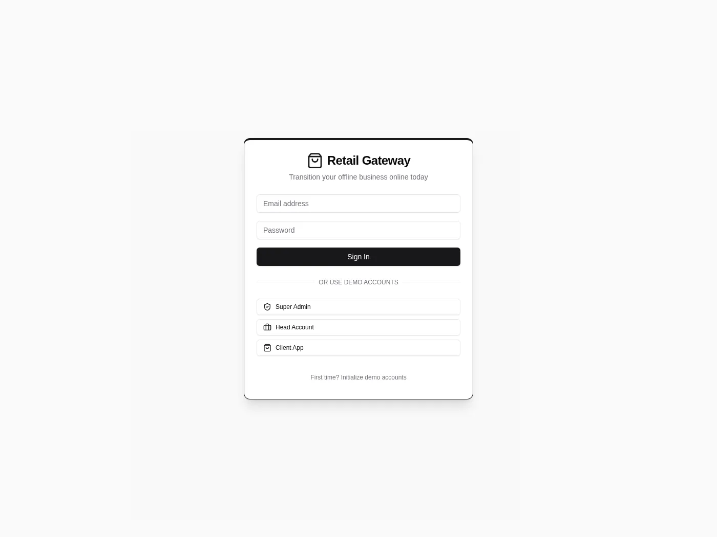 Retail Online Gateway