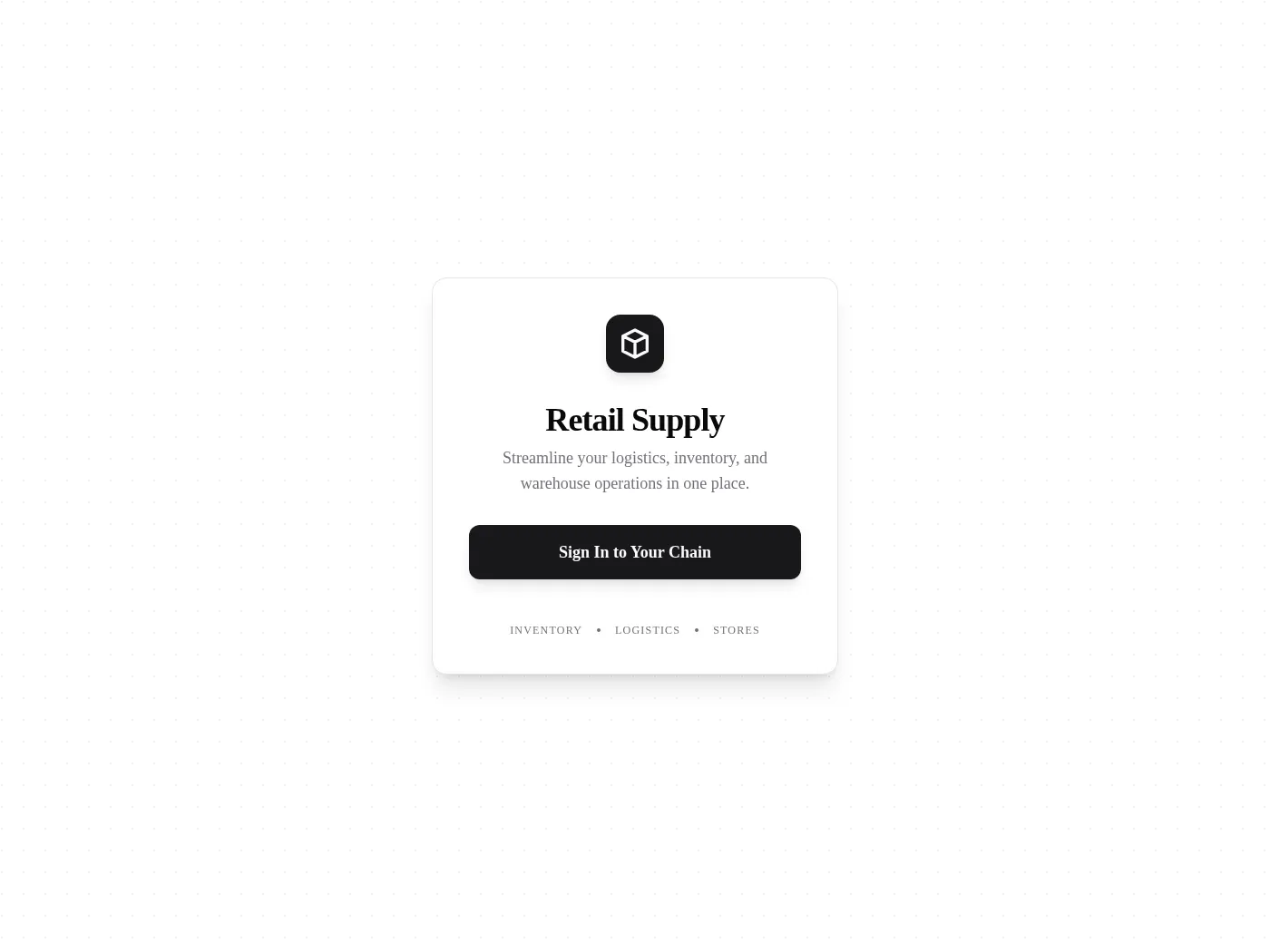 Retail Chain Tracker