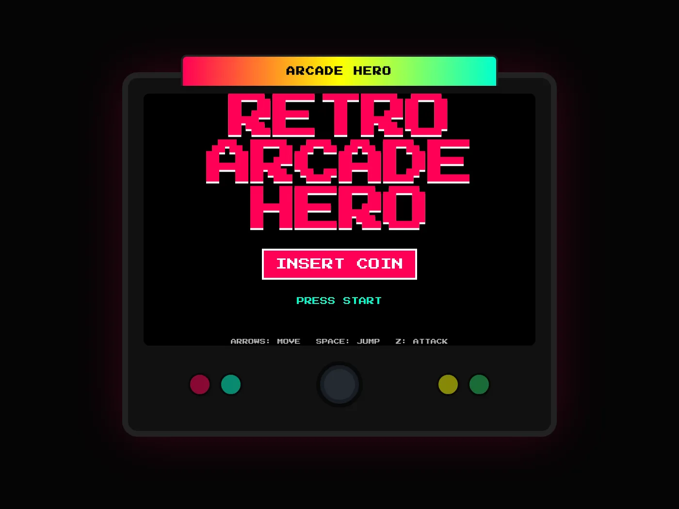 Retro Arcade Hero