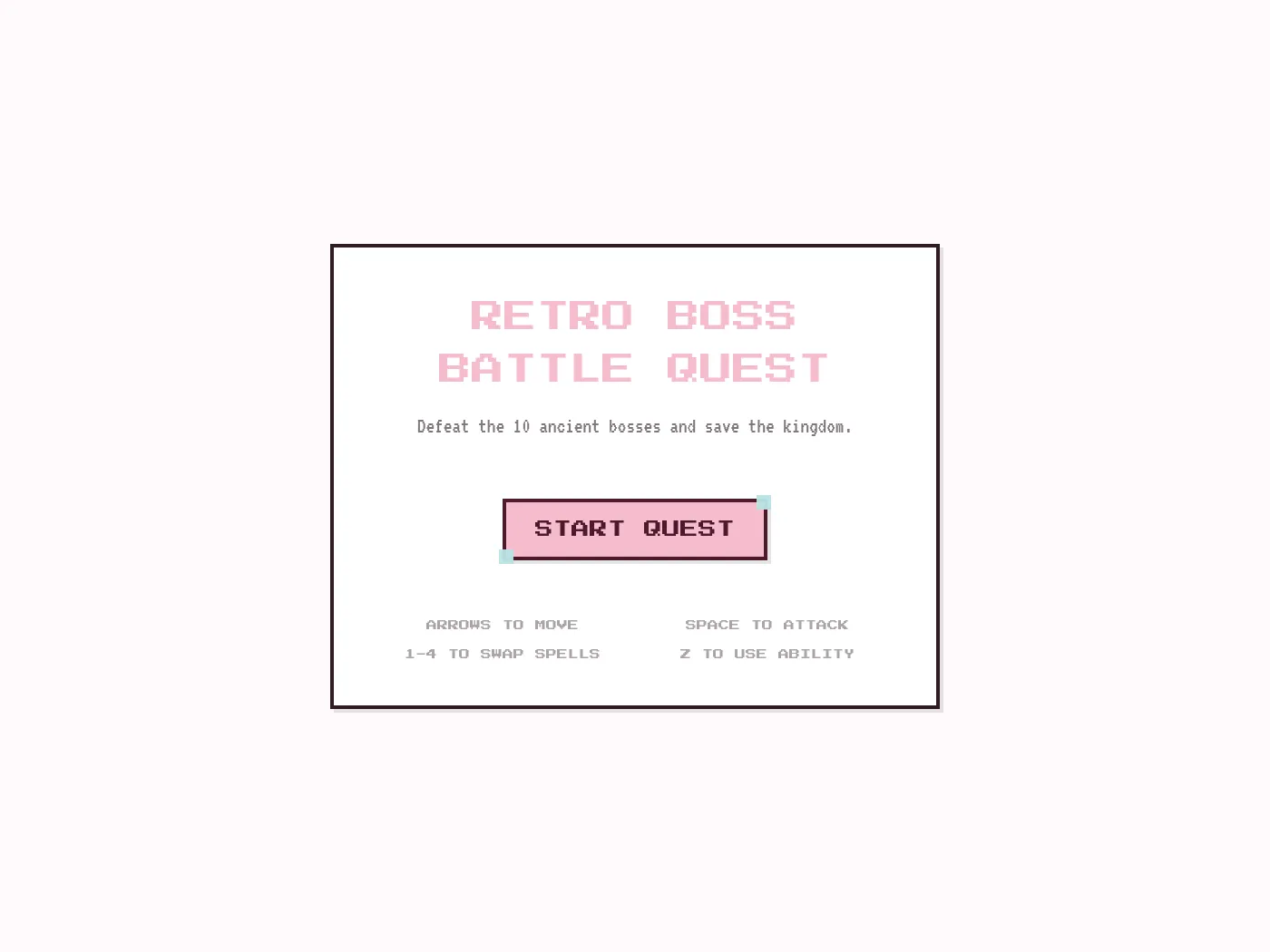 Retro Boss Battle Quest