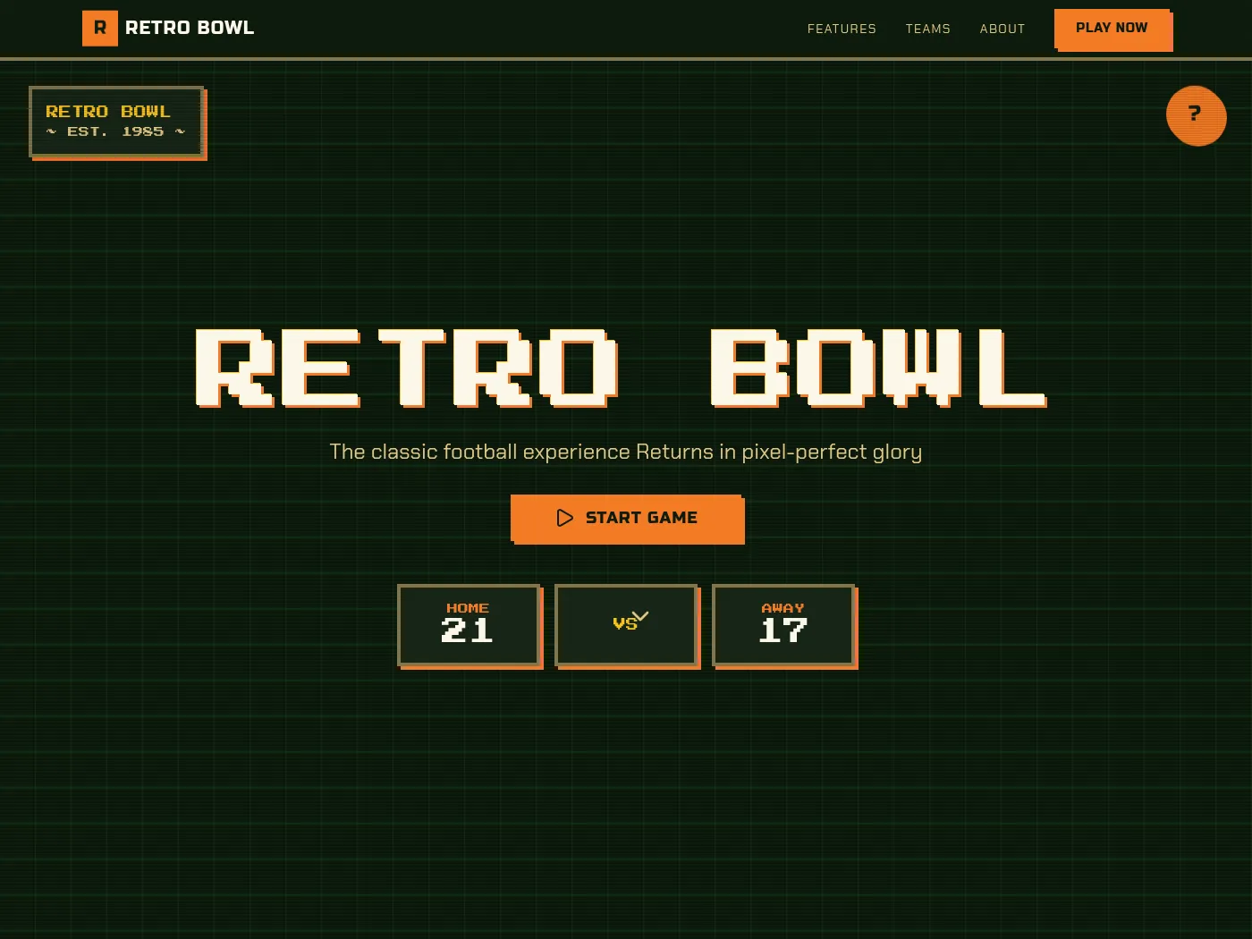 Retro Bowl Website