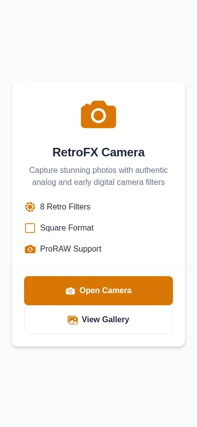 RetroFX Camera
