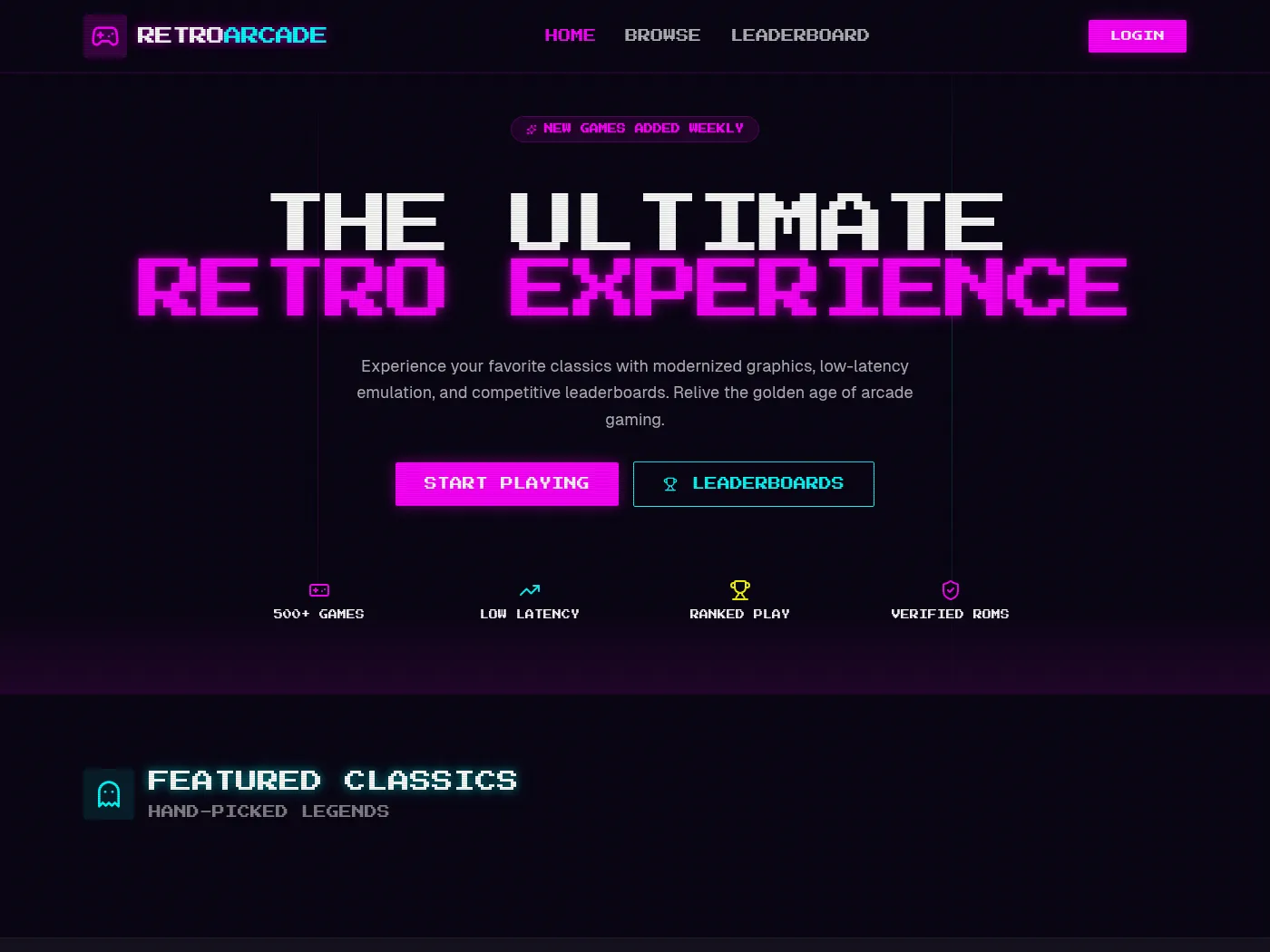 Retro Arcade Enhanced