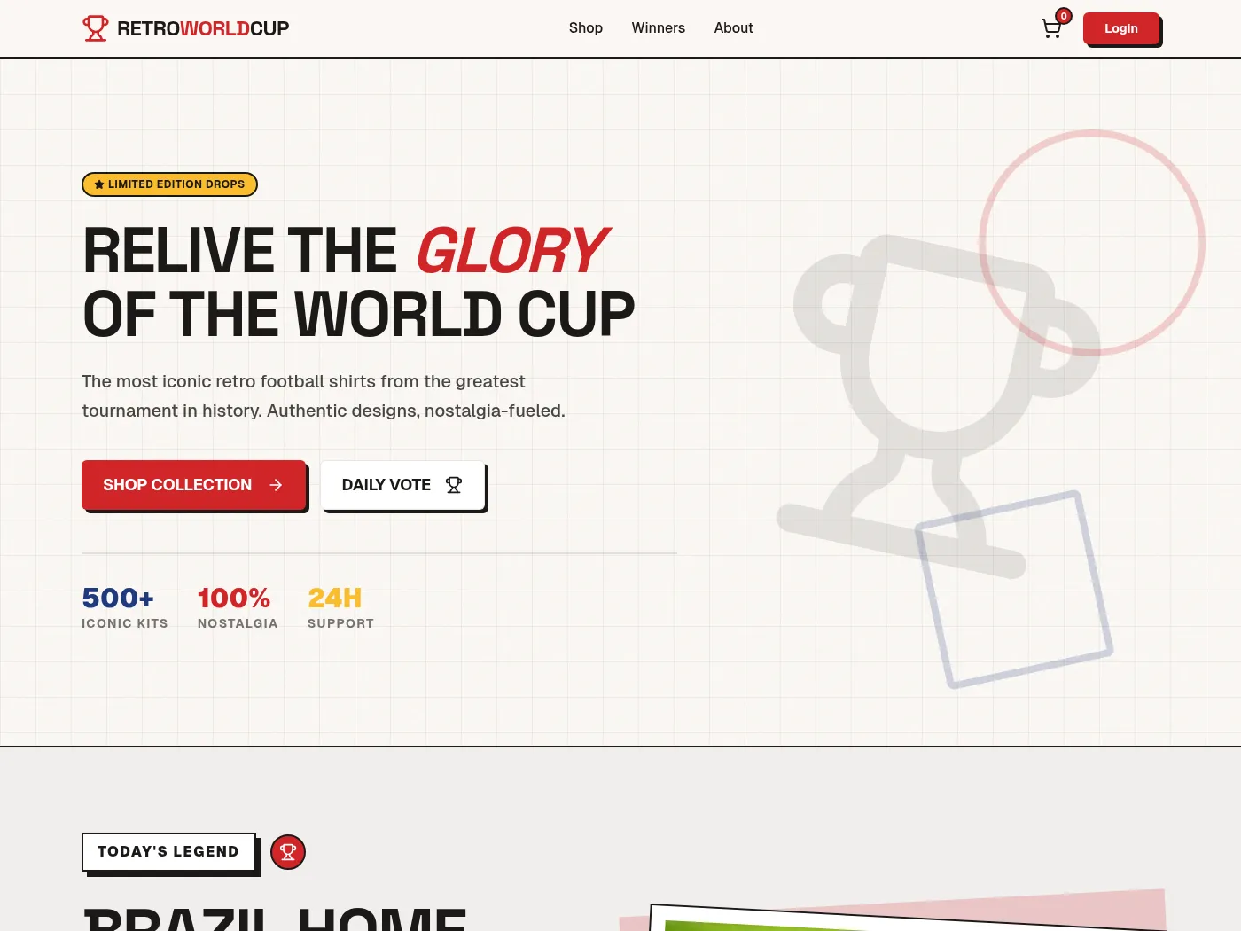 Retro World Cup Kits