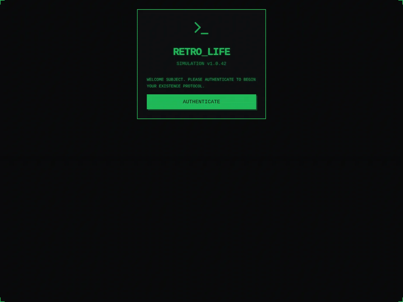 Retro Life Simulator