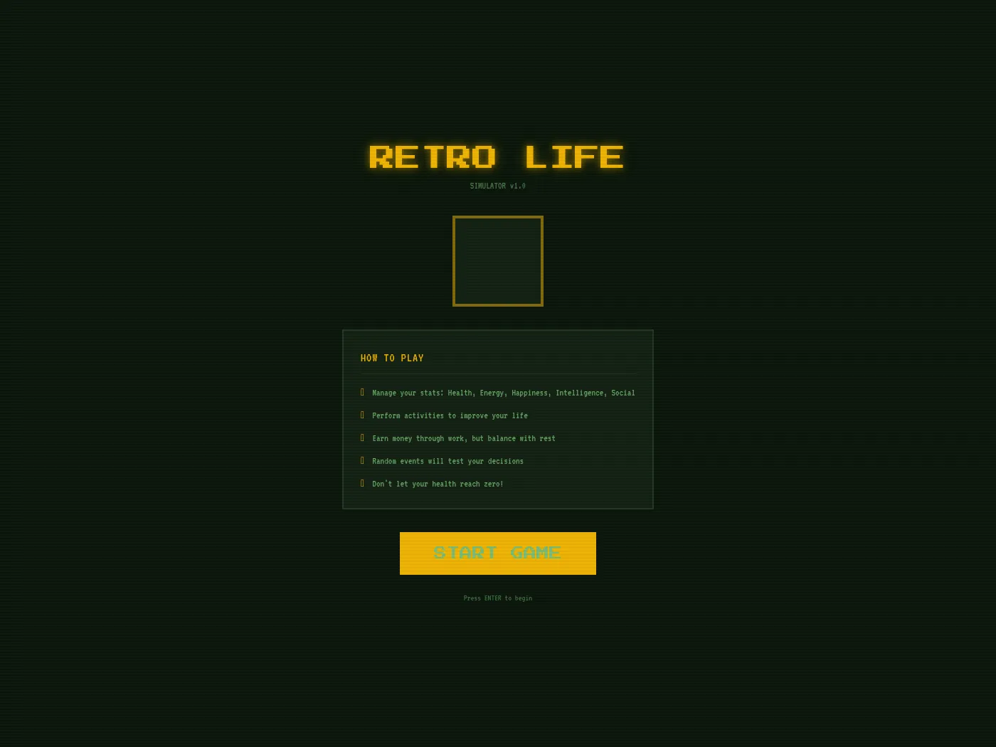 Retro Life Simulator