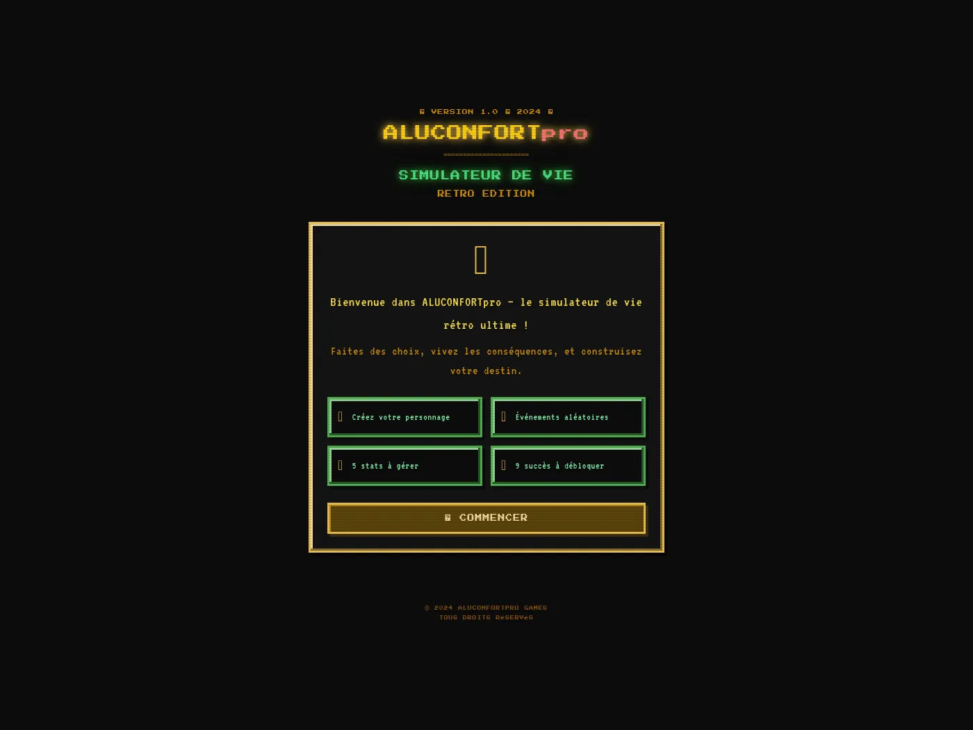 Retro Life Simulator
