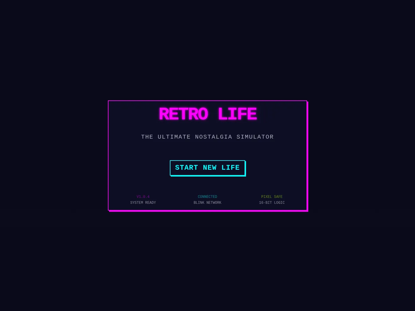Retro Life Simulator