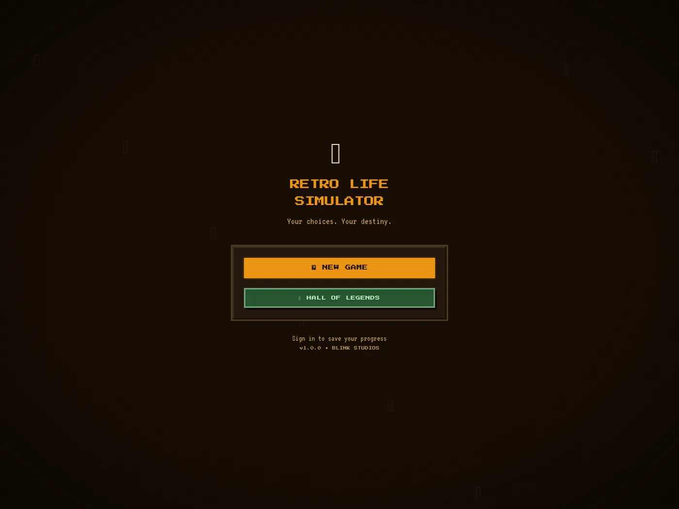 Retro Life Simulator