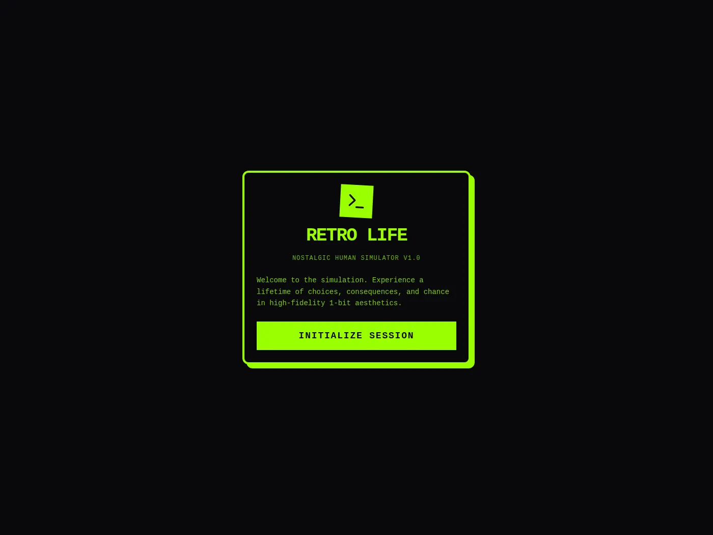 Retro Life Simulator