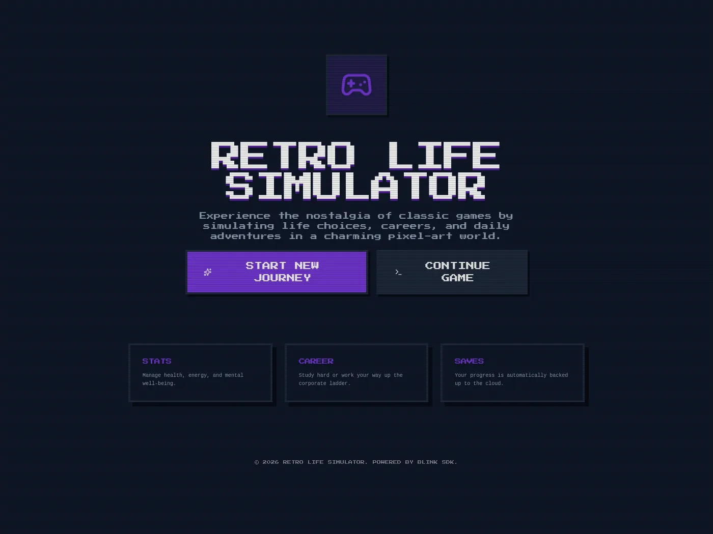 Retro Life Simulator