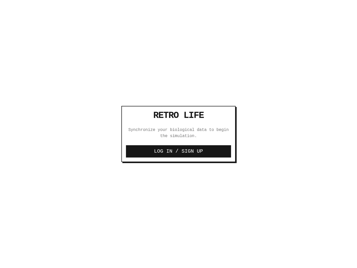 Retro Life Simulator