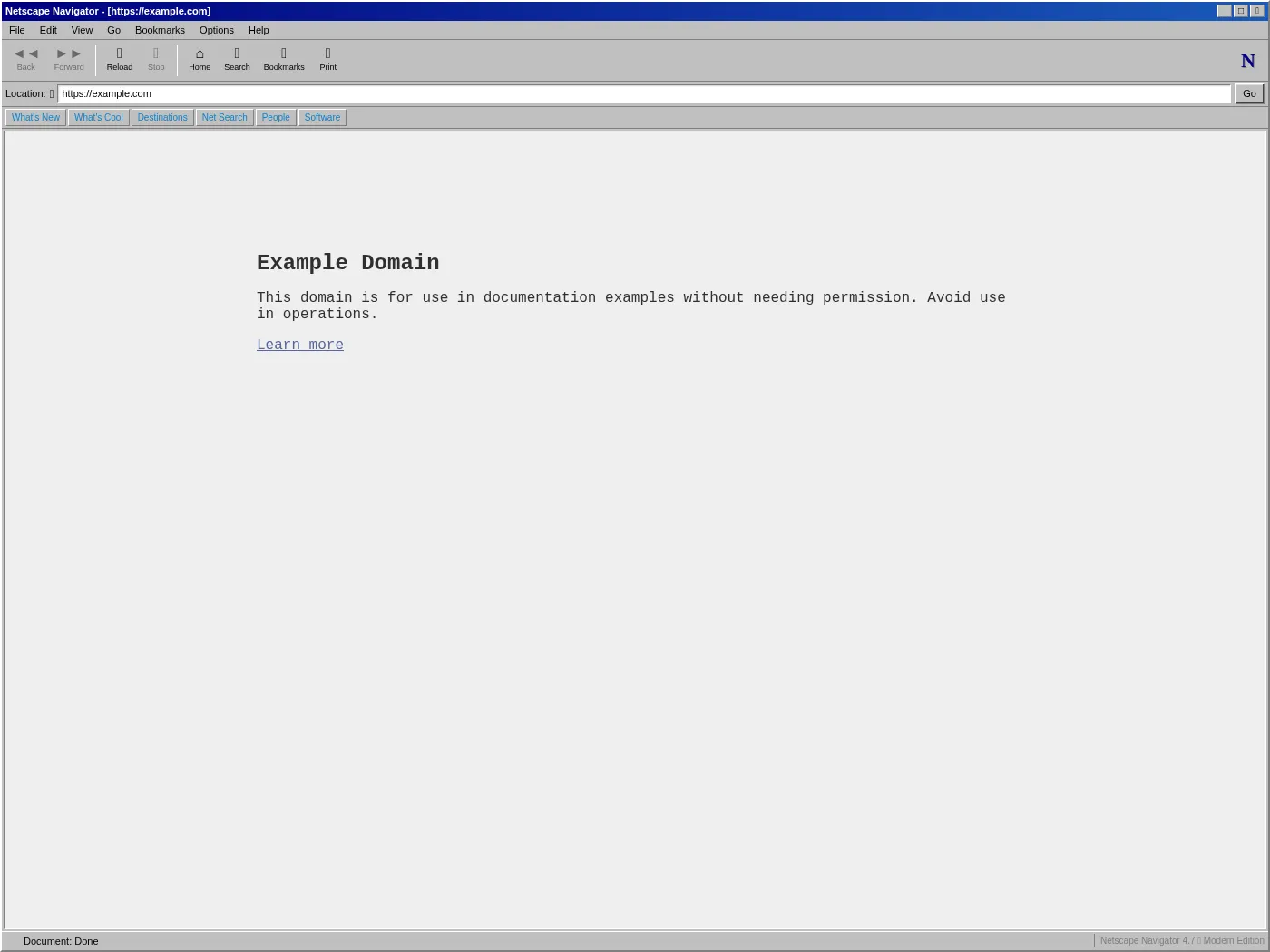 RetroNetscape Search
