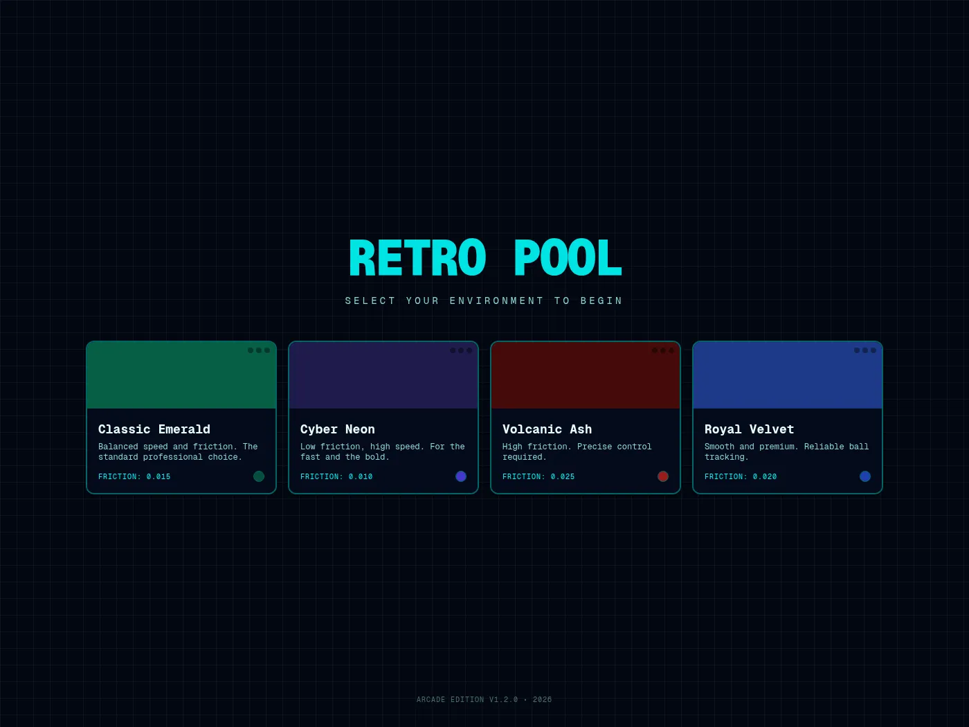 Retro Pool Game