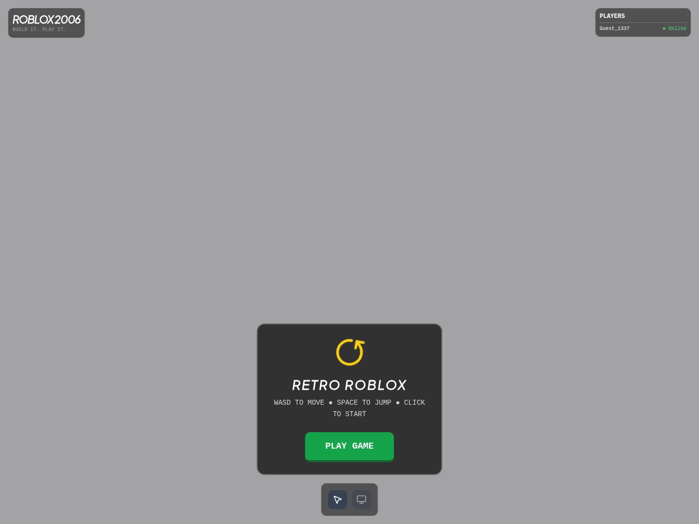Retro Roblox 3D Game