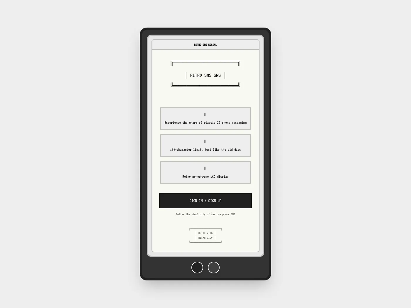 Retro SMS Social