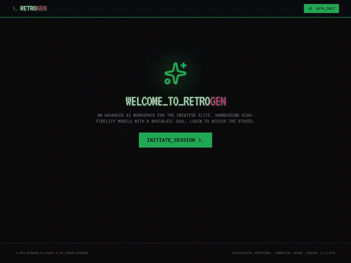 RetroGen AI Studio