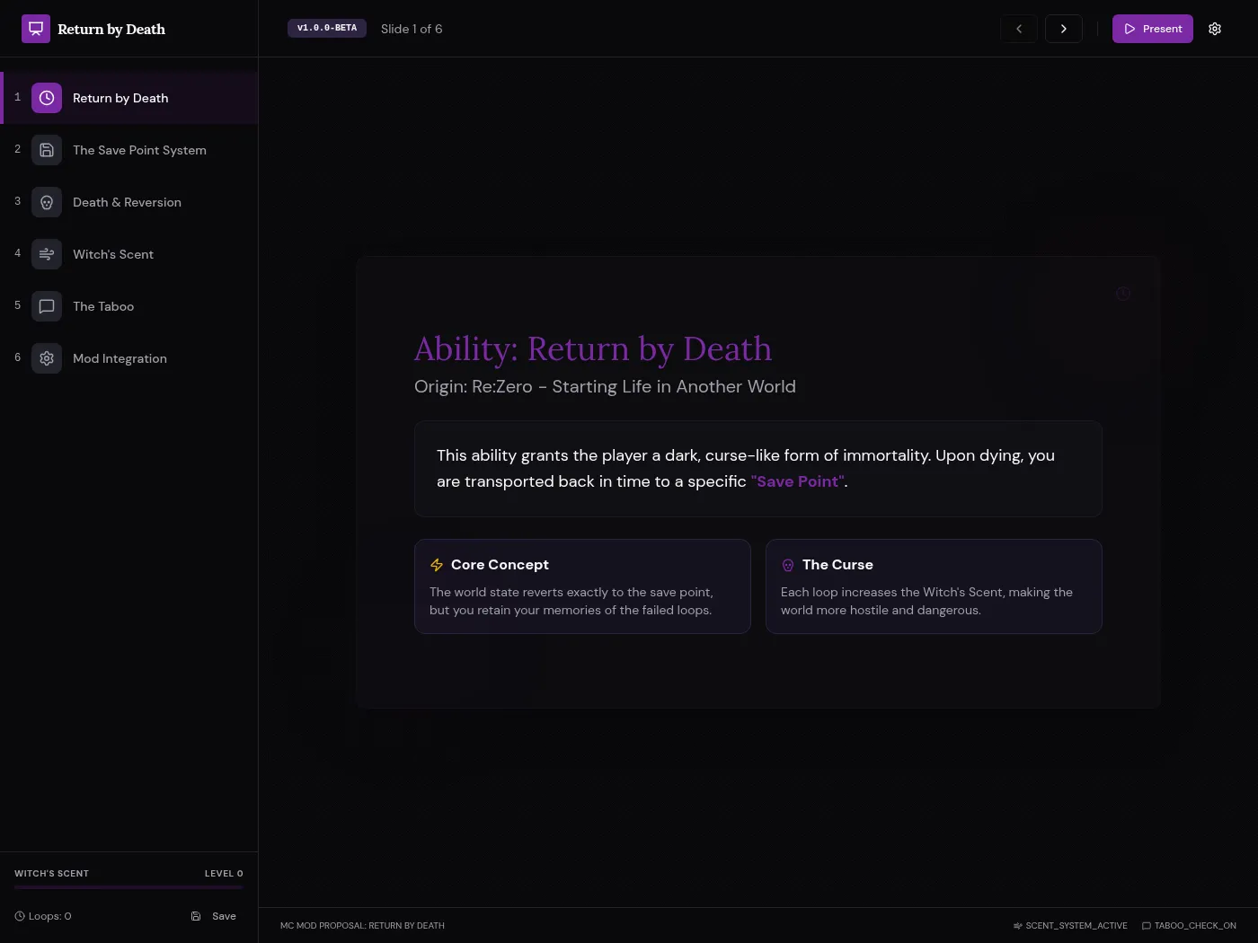 Return by Death Mod